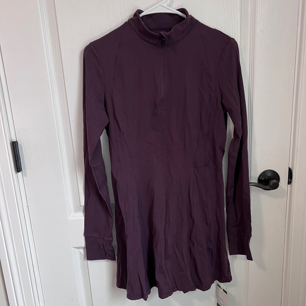HALARA | Dresses | Halara Plum Purple Quarter Zip Long Sleeve Athletic ...